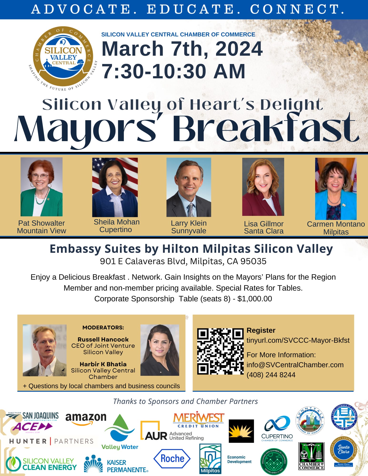 Mayors' Breakfast 2024 - Silicon Valley Chamber
